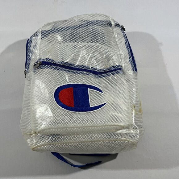 Champion | Bags | Champion Clear Blue Logo Supercize Backpack Bag ...